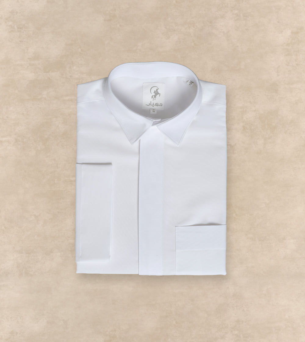 ثوب أبيض رسمي فاخر | تسوق ملابس رجالية لدى مهيار – Mihyar KSA