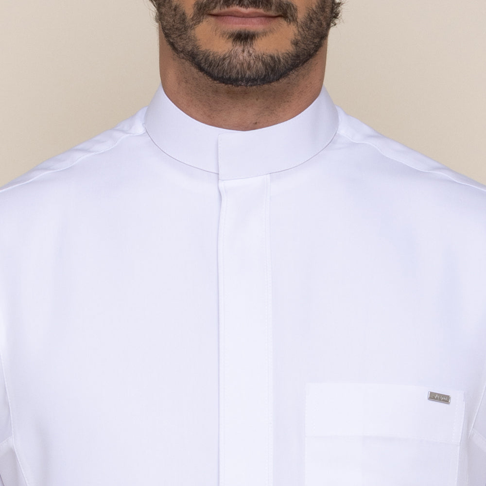 ثوب أبيض رسمي فاخر | تسوق ملابس رجالية لدى مهيار – Mihyar KSA